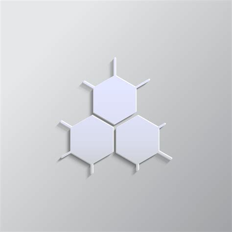 Bee Honeycomb Smart Icon Paper Style Grey Color Vector Background Paper Style Vector Icon