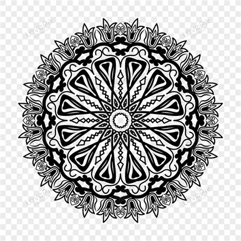 장식 블랙 만다라 배경입니다 Png 일러스트 무료 다운로드 Lovepik