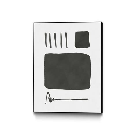 Square Mind Canvas Framed Black 24x32 Wall Art The Brick