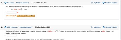 Solved 1 0 1 Points Previous Answers Sap Calcbr1 6 2 007