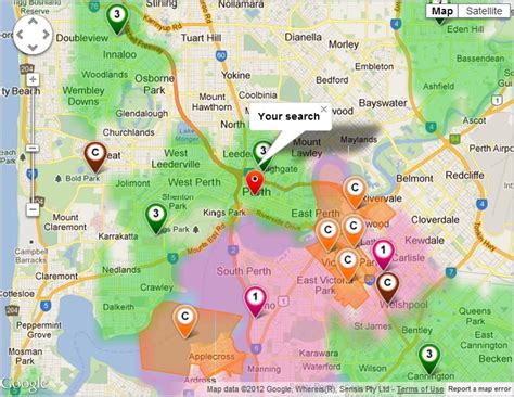 Nbn Map Perth Color 2018