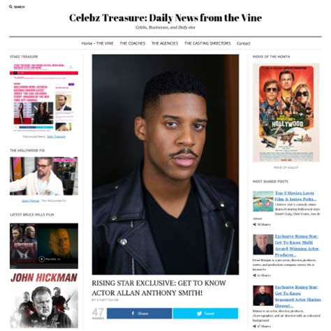 Hollywood News The Latest On Driven Rising Actor Allan Anthony Smith