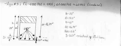 Solved Problem N°3 Analysis Of A Rectangular Concrete Beam