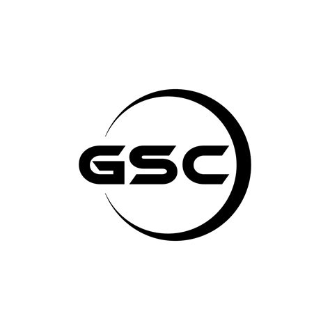 Gsc Letter Logo Design In Illustration Vector Logo Calligraphy Designs For Logo Poster