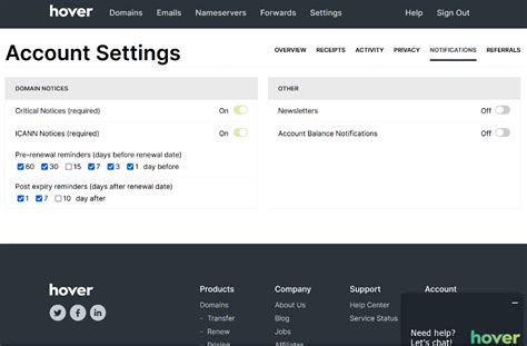 Domain Email Notifications Hover Does It Right Lireo Designs