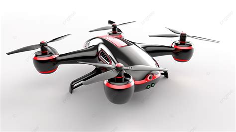 Quadrocopter의 흰색 격리 된 3d 그림 Uav 무인 비행기 드론 배달 배경 일러스트 및 사진 무료 다운로드
