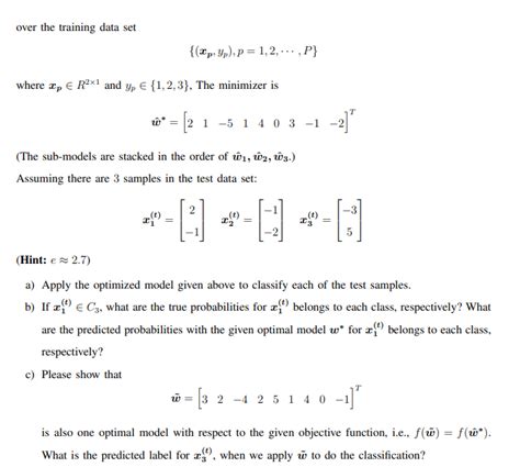 Solved Suppose The Softmax Regression Technique Was Applied Chegg