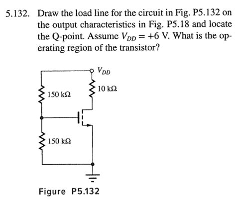 Solved Draw The Load Line For The Circuit In Fig Chegg