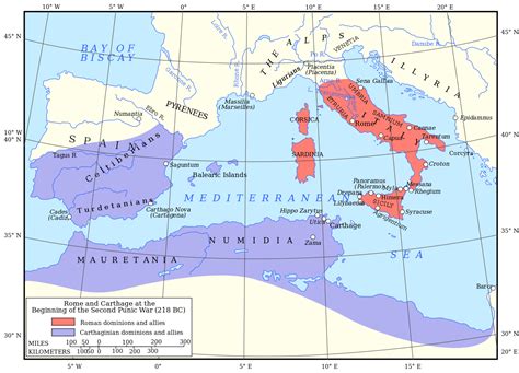 File Map Of Rome And Carthage At The Start Of The First Punic War Svg