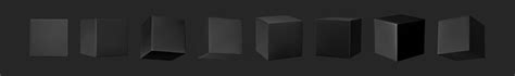 블랙 큐브 컬렉션입니다 기하학적 3d 객체의 어두운 큐브를 격리합니다 입방체에 대한 스톡 벡터 아트 및 기타 이미지 입방체