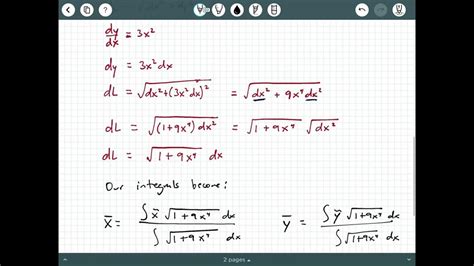 Centroid Example Using An Integral Continuous Segment Youtube Centroid Example Using An Integral Continuous Segment Youtube
