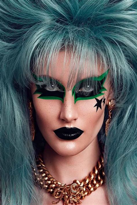 80s Rock Makeup Female Looks