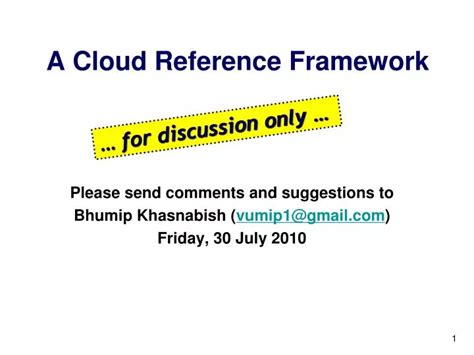 Ppt A Cloud Reference Framework Powerpoint Presentation Free