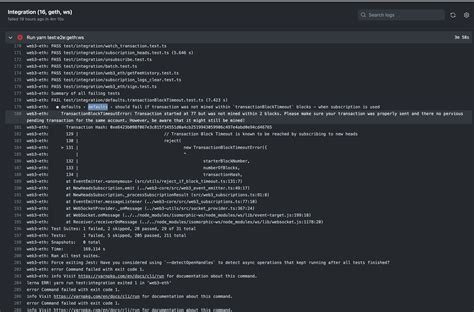 4 x integration test fail defaults · issue 5883 · web3 web3 js · github