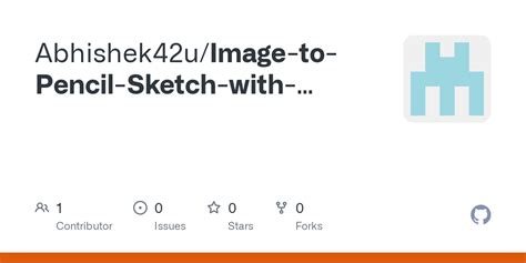 GitHub Abhishek U Image To Pencil Sketch With Python