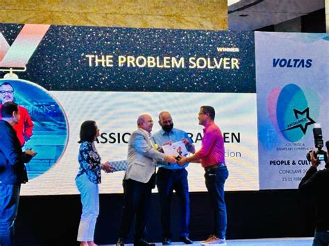 honored to receive the the problem solver award from our managing