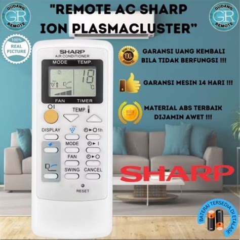 Jual Remote Remot Ac Sharp Plasmacluster High Quality Original Shopee