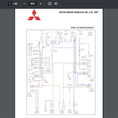 Diagrama Eléctrico Mitsubishi Mirage De 1997【descarg
