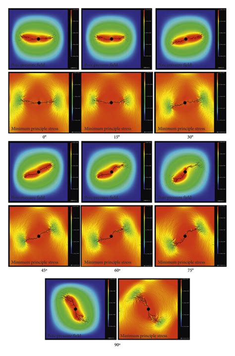 Simulation Results Of Shale Models With Different Angle Oriented