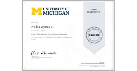 Nadia Ajmaoui On Linkedin Completion Certificate For Data Collection