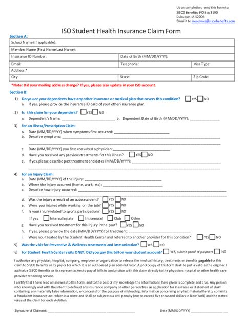 Fillable Online Api Isoa Sending Your Pip Claim Form Fax Email Print Pdffiller