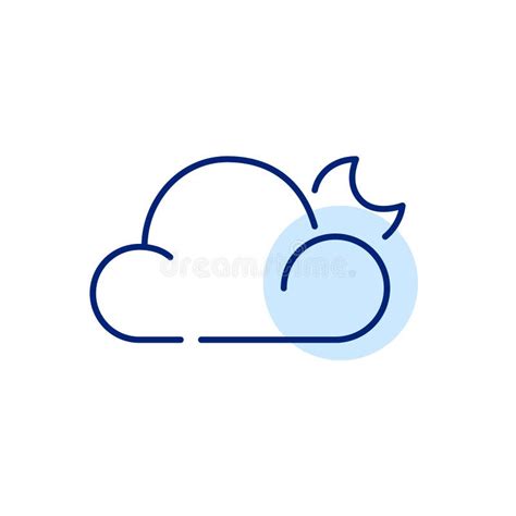 Partly Cloudy Night Stock Illustrations 527 Partly Cloudy Night Stock