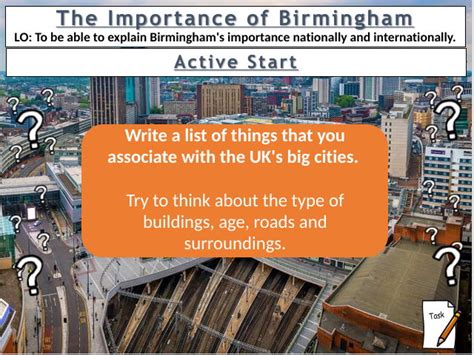 The Importance Of Birmingham Gcse Aqa Urban Issues And Challenges Teaching Resources