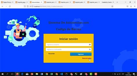 Sistema De Asistencia Con Codigo De Barras En Php Y Mysql Youtube