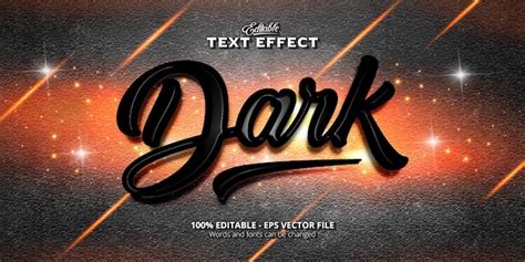 premium vector editable text effect white text