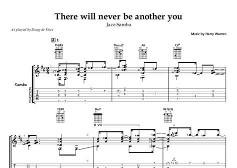 Doug De Vries There Will Never Be Another You Fingerstyle Jazz Tab