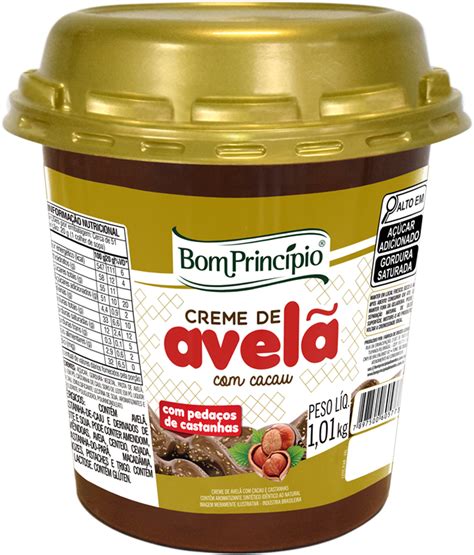 Creme De Avelã Com Cacau E Castanhas Bom Princípio Alimentos
