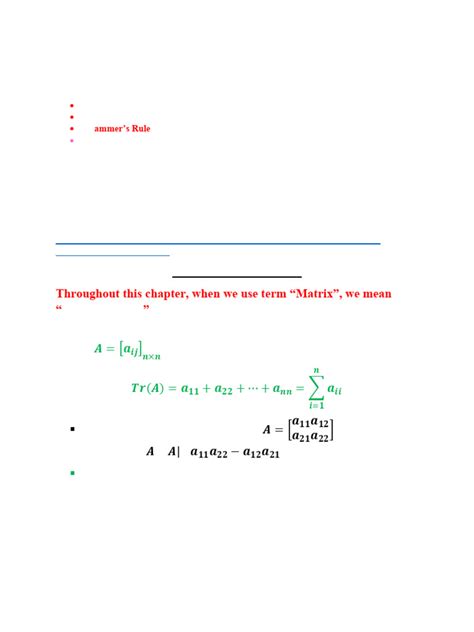 Chapter 3 Determinants Pdf Determinant Matrix Mathematics