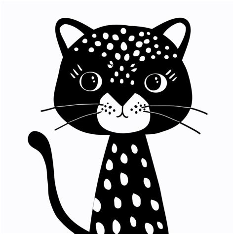 Leopard Vector Cute Premium Ai Generated Vector