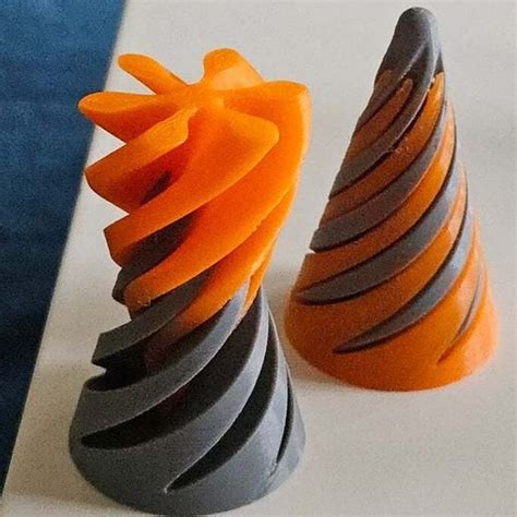 👌 3d Printable Fidget Spiral Cone Stress Relief Toy For Focus