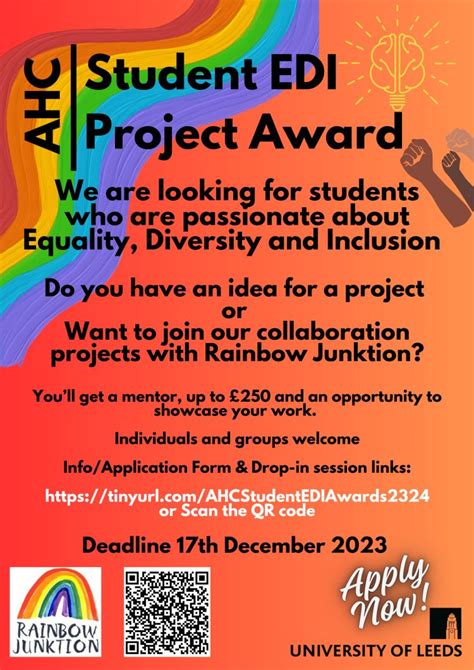 Equality Diversity And Inclusion Project Award 2023 24 Now Open For