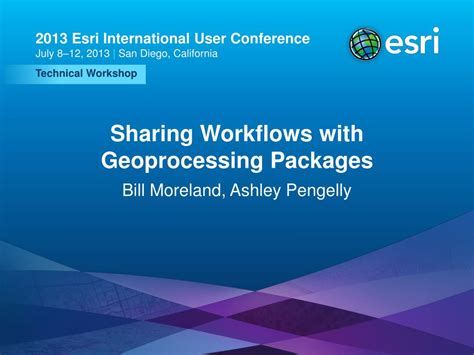 ppt sharing workflows with geoprocessing packages powerpoint