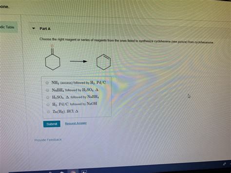 Solved one. dic TableAUP Part A Choose the right reagent or | Chegg.com