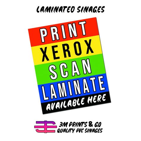 Print Xerox Scan Laminated Signage Shopee Malaysia