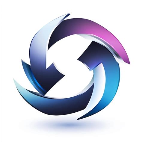 Curved Circular Arrow Vector Flip Premium AI Generated Image