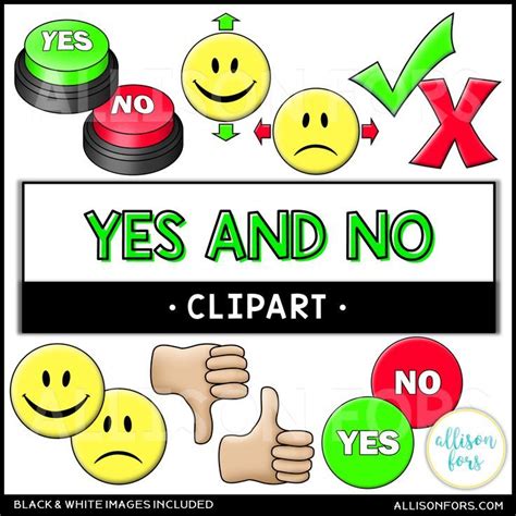 Yes And No Icons Clip Art Catéchisme Orthophonie Salle De Classe