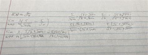 Help Finding Derivative By Using Definition Of Derivative R Calculus