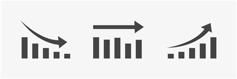 Set Of Increase Maintenance And Decrease Graph Business Infographic Flat Diagram 53056571