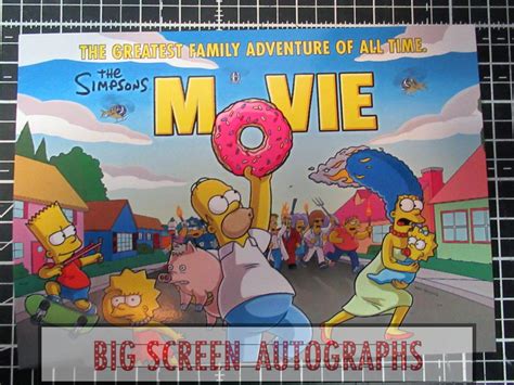 The Simpsons Movie Press Screening Ticket Big Screen Autographs
