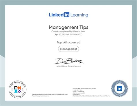 Just Finished Management Tips Mina Abbott