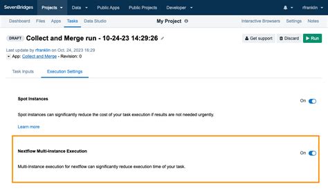 set execution mode for nextflow apps