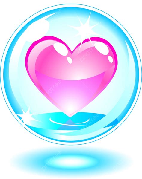 Pink Bubble Vector Hd Png Images Pink Heart In A Bubble Valentines
