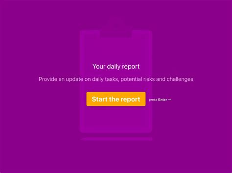 Daily Report Form Typeform Template
