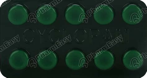 Cyclopam Strip Of 10 Tablets Uses Side Effects Price And Dosage