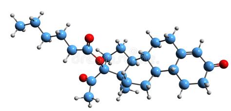 Gestronol Hexanoate Skeletal Formula Molecular Chemical Structure Stock