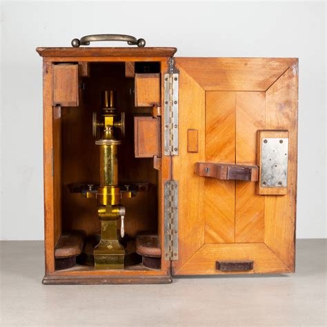 19th C E Leitz Wetzlar Brass Microscope And Case C1892 S16 Home